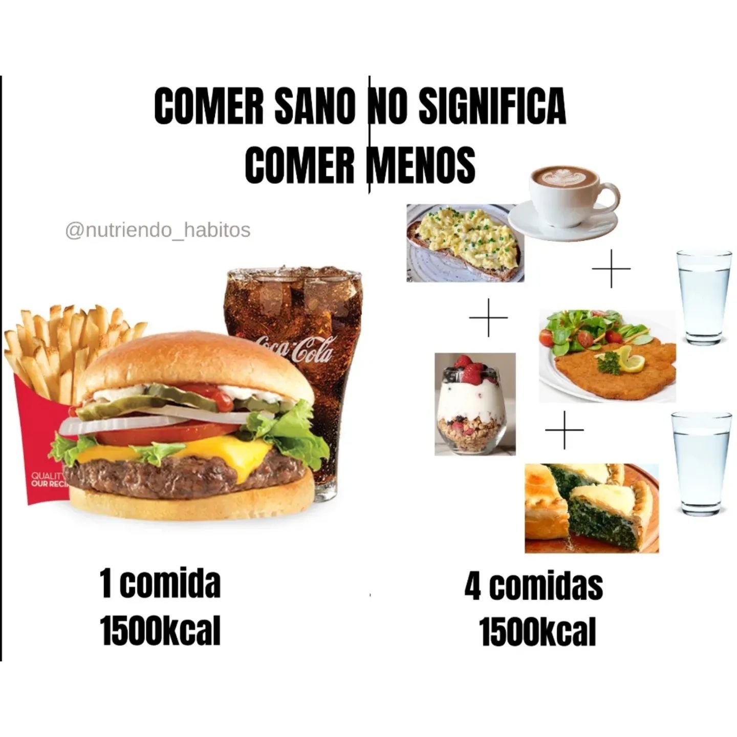Comer sano no significa comer menos - Nutriendo Hábitos